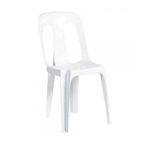 White Stacking Chairs - Add On Hire